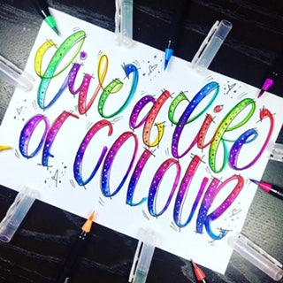 Hand or Brush Lettering – Life of Colour