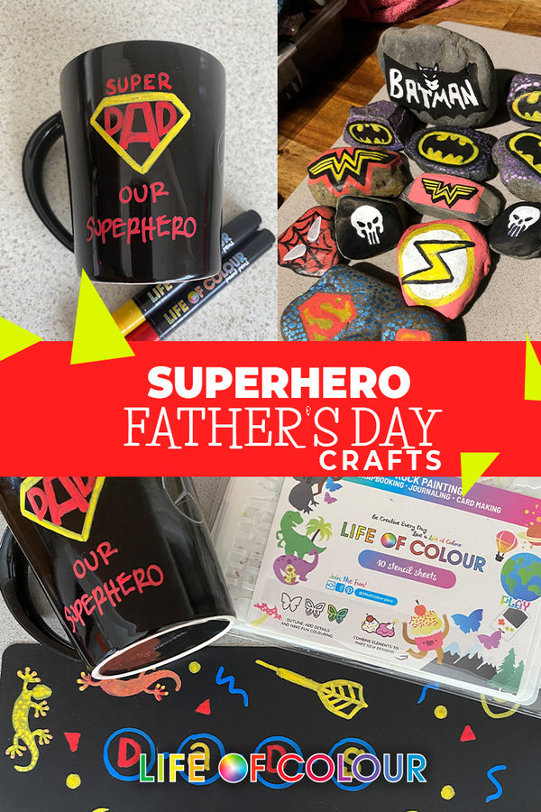 Superhero Father's Day Crafts - Life of Colour