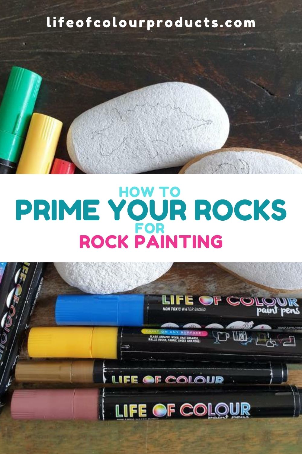 Priming and sealing rocks for rock painting - Life of Colour