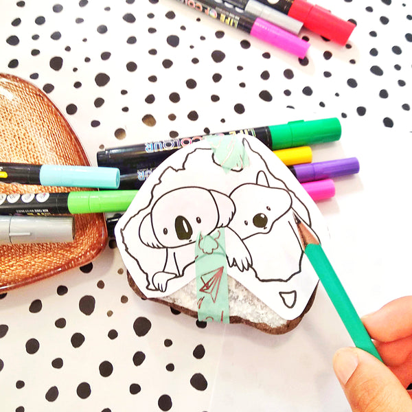 How to trace any design to paper and rocks - Life of Colour