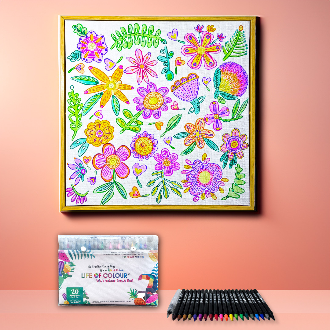 Canvas and Frame Painting Kit - Spring Flowers – Life of Colour