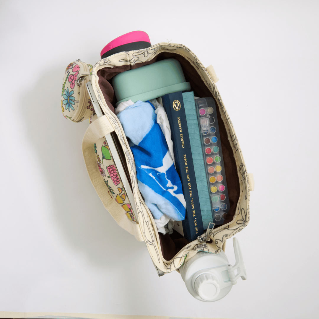 DIY Doodle Bag Bundle - Wildflower and Love Heart Tote Bags and Acryli ...