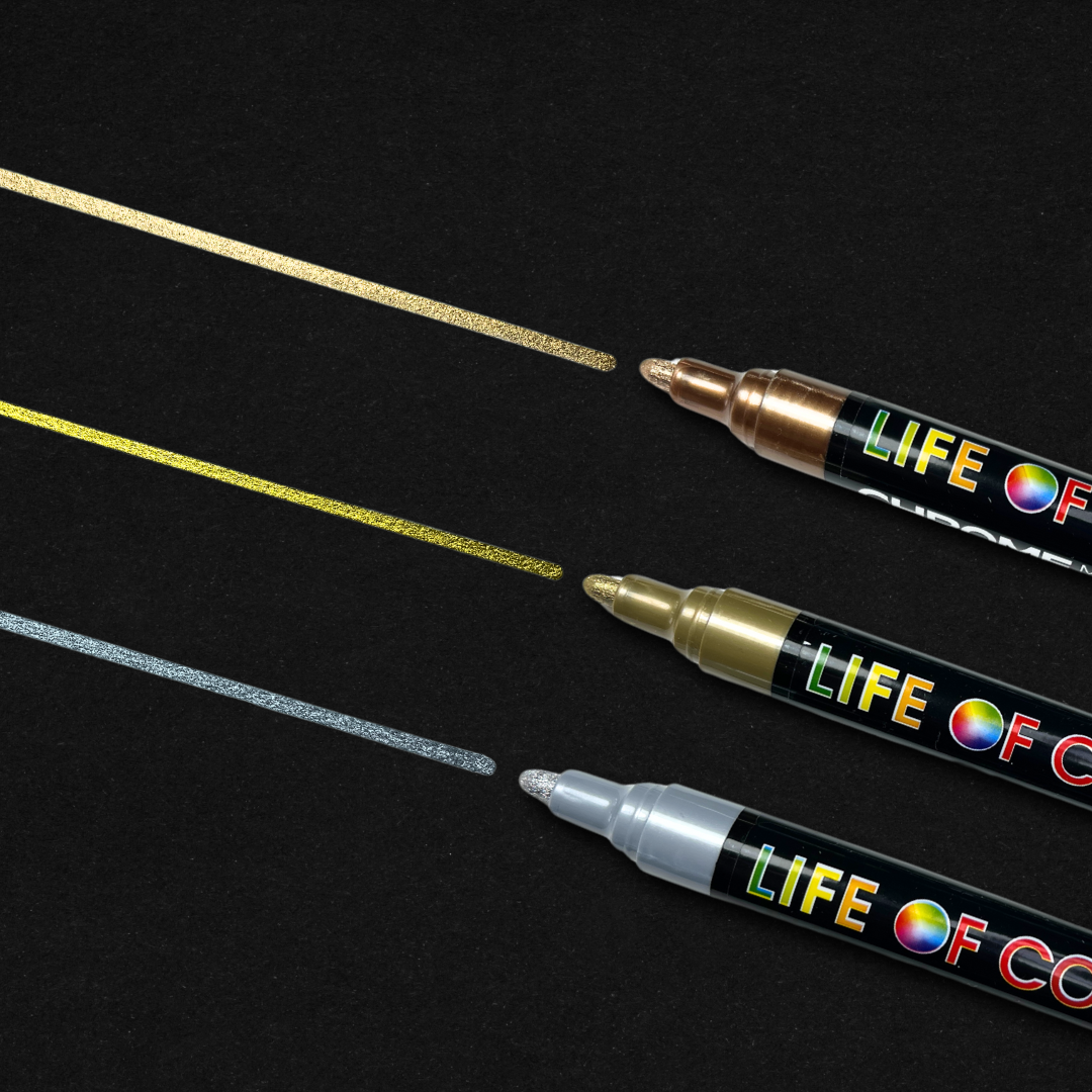Mirror Markers | Chrome Paint Pens - Life of Colour