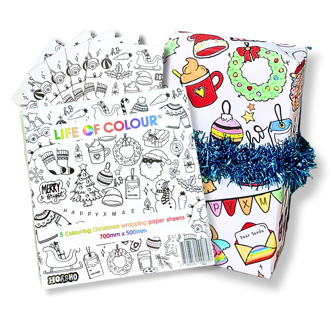 Christmas Wrapping Paper - Life of Colour