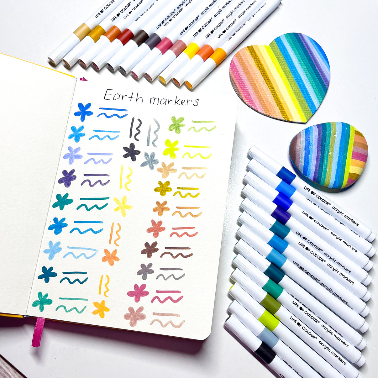 Acrylic Markers - Earth Colours - Set of 24 – Life of Colour