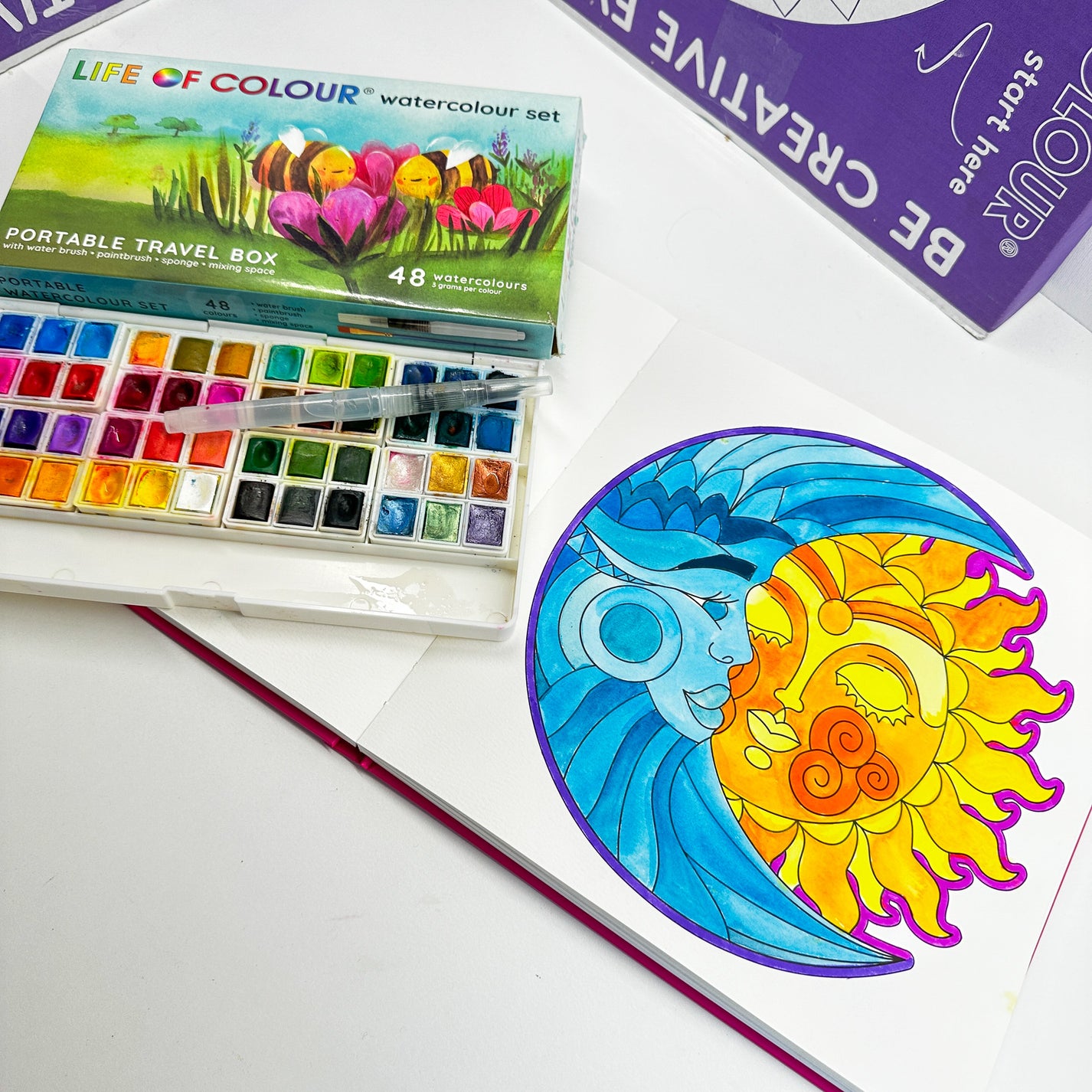 Watercolour Colouring Book - Volume 1 – Life of Colour
