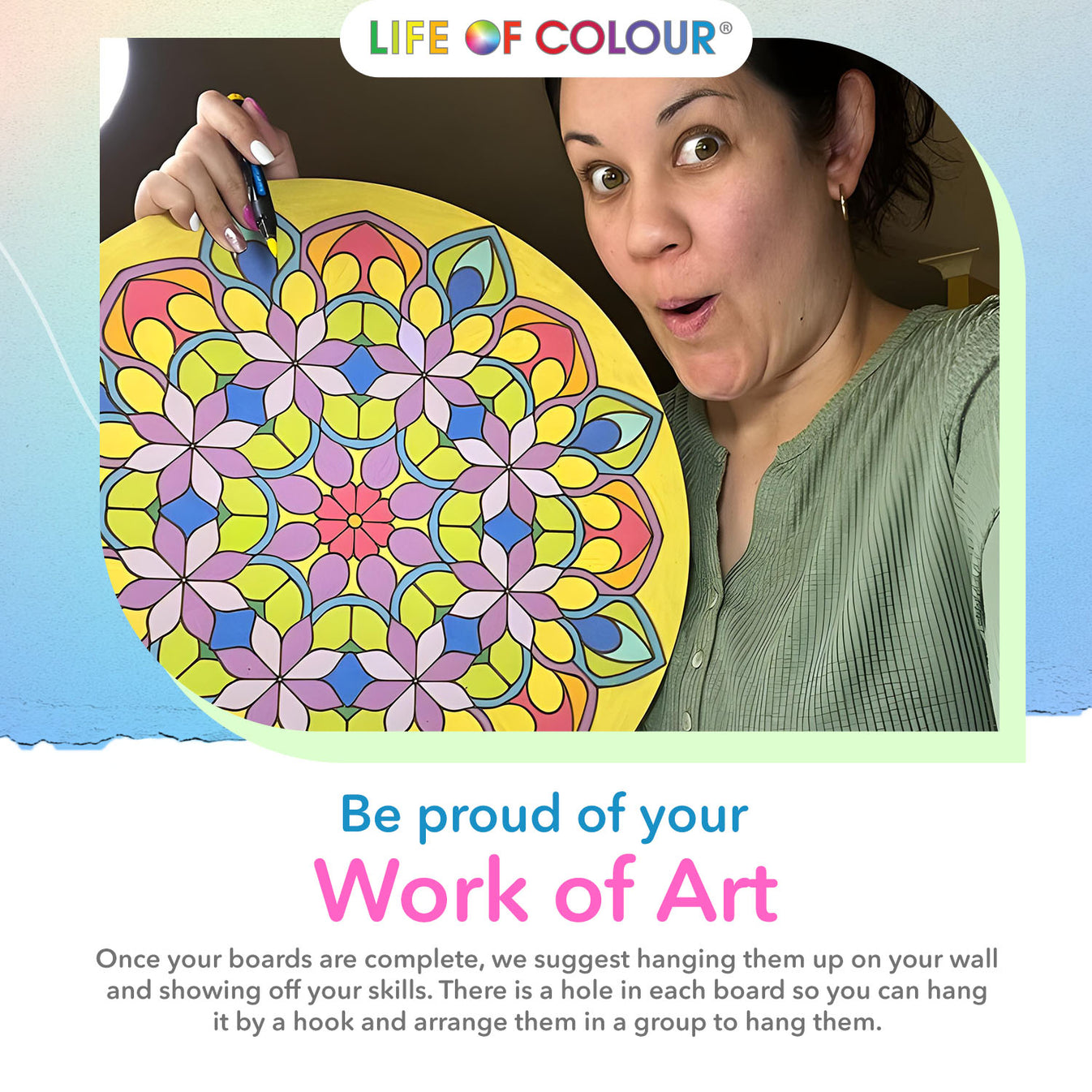 Life of Colour Floral Mega Mandala Painting Kit - Bundle of 6