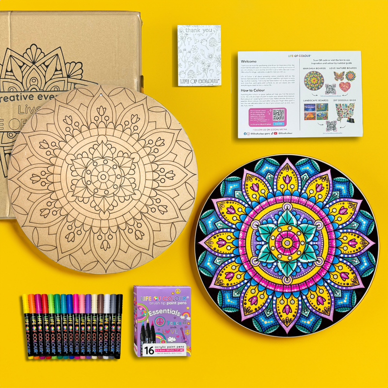 Life of Colour Mandala Painting Kit - Botanica (Essentials)