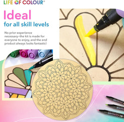 Life of Colour Floral Mega Mandala Painting Kit - Bundle of 6